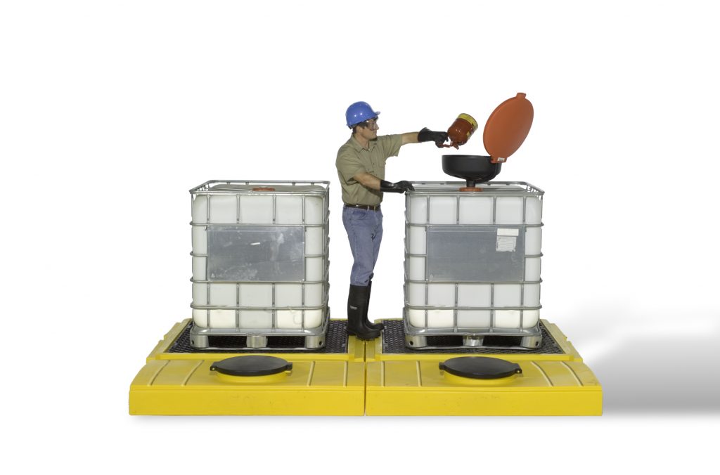 Modular IBC Spill Pallet: 2-Tank, Indoor Model | E-Environmental Solutions